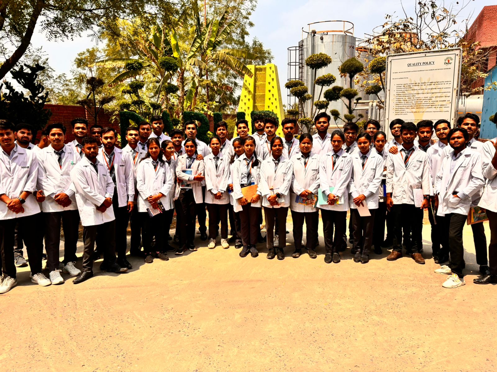 Industrial visit to Dabur Research Foundation (DRF) - Sanskar Educational Group